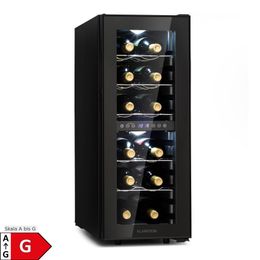 Klarstein Shiraz 12 Duo Weink&uuml;hlschrank 2 Zonen 42L/12 Flaschen 5-12 / 12-18 &deg;C Touch 12 Flaschen
