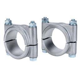 Klemmbr&uuml;cke Kotfl&uuml;gel Venandi vorn Aluminium (Natur) f&uuml;r Simson S50, S51, S70