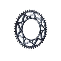 Kettenrad Voca CNC 48 Z&auml;hne 420 schwarz f&uuml;r Derbi Senda, Rieju MRT, Peugeot XP6