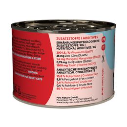Katzenfutter Adult Gefl&uuml;gel, Rind 200 g