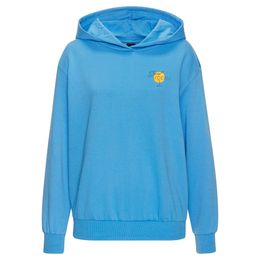 Bench Sweatshirt Damen Gr&ouml;&szlig;e L azur / hellgelb / koralle / wei&szlig;