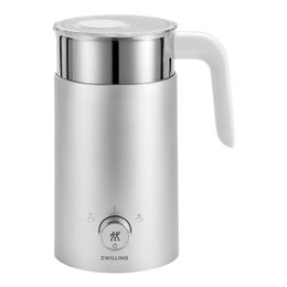 Zwilling 1010449 Enfinigy Milchaufsch&auml;umer (0,4 Liter, 600 Watt, Kunststoff/Edelstahl, Silber, geeignet f&uuml;r pflanzliche Milch-Alternativen, 2 Aufs&auml;tze, hei&szlig;e und kalte Getr&auml;nke)