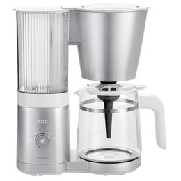 Zwilling 1008909 Enfinigy Filterkaffeemaschine (12 Tassen, 1,5 l Wassertank, Glaskanne, Warmhalteplatte, silber)