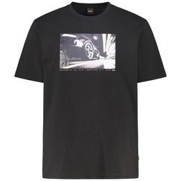 Herren Gro&szlig;e Gr&ouml;&szlig;en | BOSS T-Shirt mit Motiv-Print Farbe schwarz Gr&ouml;&szlig;e: 6XL