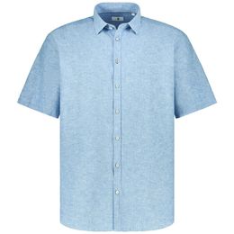 Herren Gro&szlig;e Gr&ouml;&szlig;en | Pfundskerl Freizeithemd mit Leinen Farbe mittelblau Gr&ouml;&szlig;e: 6XL