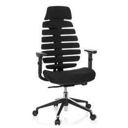 hjh OFFICE Profi B&uuml;rostuhl ERGO LINE II PRO Stoff mit Armlehnen (h&ouml;henverstellbar)