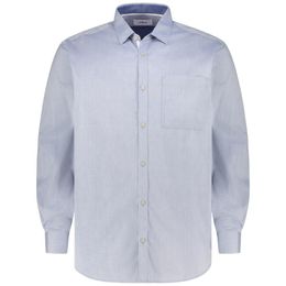 Herren Gro&szlig;e Gr&ouml;&szlig;en | s.Oliver Freizeithemd aus Baumwolle Farbe blau Gr&ouml;&szlig;e: 5XL