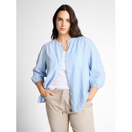 Tom Tailor sheego Gro&szlig;e Gr&ouml;&szlig;en Schluppenbluse, fjord blue irregular stripe, Gr&ouml;&szlig;e 50 - Damen