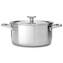 KitchenAid CC003260-001 Kasserolle mit Glasdeckel4.9L 24cm Edelstahl