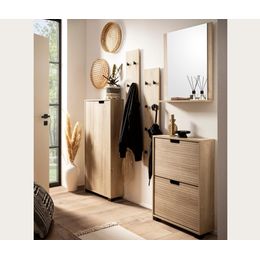 Tchibo - Highboard &raquo;Emmik&laquo; - 60x19,5x124cm - schwarz - Holz / Kunststoff / Metall