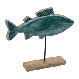 SONSTIGE Aufsteller FISCH auf Holzfu&szlig;