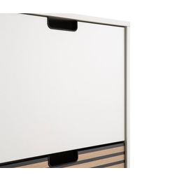 Tchibo - 2er-Schuhschrank &raquo;Ryker&laquo; - 59,8x19,5x85,2cm - schwarz - Holz / Kunststoff / Metall
