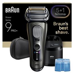 Braun Series 9 PRO+ Elektrorasierer, Pro-SensoAdapt, SmartCare Center, 9655cc Herrenrasierer (Ultrad&uuml;nne Pr&auml;zisionsklingen, 5+1 Scherkopf-Technologie, Direct&Cut Klinge, ProTrimmer, OptiFoil, SkinGuard, titanbeschichtete ProLift-Klinge, Pro-SensoAdapt Tech