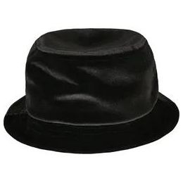 Trucker Cap Flexfit "Flexfit Bucket Hat Velvet Bucket Hat", Herren, Gr. onesize, schwarz, 90% Polyester, 10% Elasthan, unifarben, Caps
