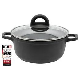 Kochtopf ELO BASIC "Black", schwarz, B:29cm H:14,5cm L:36cm &Oslash;:28cm, T&ouml;pfe, Kochtopf, GELOchter Induktionsboden