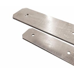 Karibu H-Anker 4er-Set - 12x12x60cm - silber - Stahl