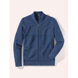 Walbusch Zip-Jacke Strukturmix