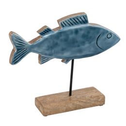 SONSTIGE Aufsteller FISCH auf Holzfu&szlig;