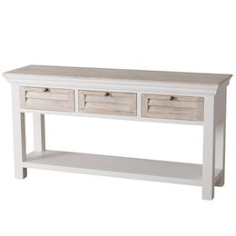 Boltze Konsole Shore 152 x 40 x 78 cm, Cremewei&szlig; skandinavische Deko Online Shop