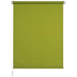 Liedeco Seitenzugrollo &raquo;Klemmfix&laquo; Lichtschutz ohne Bohren inkl. Klemmtr&auml;ger gr&uuml;n Polyester 150cm, 45cm
