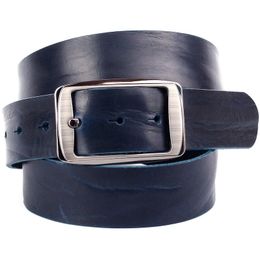Anthoni Crown Herren Lederg&uuml;rtel pflanzlich gegerbtes Leder blau 100