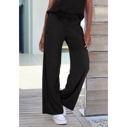 French Connection Schlupfhose schwarz Gr. 32/34 f&uuml;r Damen. Mit Logostickerei. Bequem. Nachhaltig.