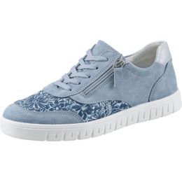Damen Sneaker f&uuml;r orthop&auml;dische Einlagen geeignet hellblau, Gr&ouml;&szlig;e 36