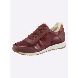 Heine Damen Sneaker, Rot, Gr. 41, Sneakers & Schn&uuml;rer, Material: Rindsleder