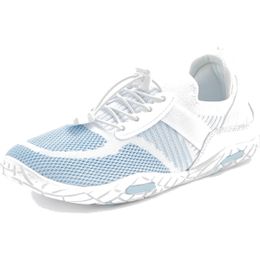 Lascana Damen Sneaker wei&szlig;/hellblau Gr&ouml;&szlig;e 43