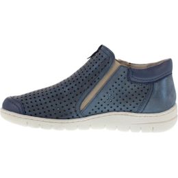 Reflexan Damen Stiefelette mit Glanz-Effekt taubenblau-meliert Gr&ouml;&szlig;e 41