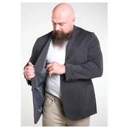 Jerseysakko MAN'S WORLD PLUS "Grosse Gr&ouml;ssen", Herren, Gr. 35, grau (dunkel grau), Jersey, Obermaterial: 79% Polyester, 21% Viskose. Futter: 100% Polyester. &Auml;rmelfutter: 98% Baumwolle, 2% Elasthan, unifarben, bequem, mit Kn&ouml;pfen, Sakkos