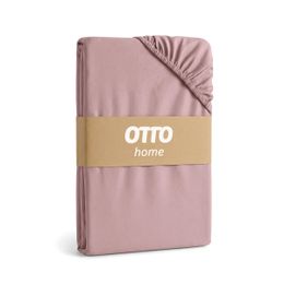 Spannbettlaken OTTO HOME "PHYSALIS in BASIC und PREMIUM Qualit&auml;t, 100% Baumwolle", rosa, B:160cm L:200cm, Jersey (160 g/m&sup2;), Obermaterial: 100% Baumwolle, Bettlaken, Spannbettlaken, f&uuml;r Matratzen bis 18 cm H&ouml;he, Bettlaken, Spannbetttuch, pflegeleicht