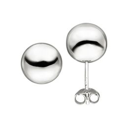 Paar Ohrstecker Jobo, silber (silber 925), Ohrringe, Damen, 10mm, Silber 925 (Sterlingsilber), 925 Silber