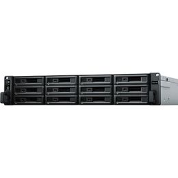 Synology NAS-Server "RS3621RPxs 12-bay NAS-Rack", silber (schwarz, silberfarben), B:48,2cm H:8,8cm T:72,4cm, NAS-Server, NAS-Server