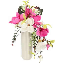Kunstpflanze I.GE.A. "Magnolien", pink (wei&szlig;, pink), B:27cm H:45cm T:23cm, Keramik, Kunststoff, Polyester, Kunstpflanzen, Kunstpflanze