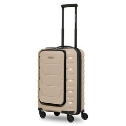 Trolley SMARTBOX "Edition 01 4 Rollen Kabinentrolley 55 cm Laptopfach", Gr. 39 l, beige, Polypropylen, Koffer