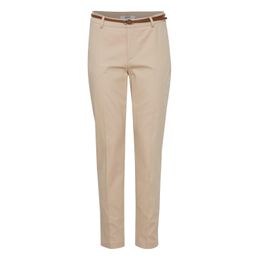 7/8-Hose oxmo "7/8-Hose OXDaisy", Damen, Gr. 38, N-Gr, braun (nomad), Obermaterial: 98% Baumwolle CO. 2% Elasthan EL., Hosen 7/8-Hose