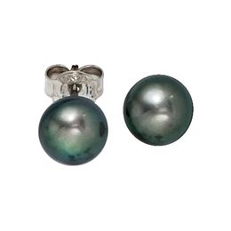 Perlenohrringe Jobo "Ohrstecker mit Perlen 7 mm", silber (silber 925), Ohrringe, Damen, 7mm, Perlen Silber 925 (Sterlingsilber), Perlen, Silber 925 (Sterlingsilber), 925 Silber mit S&uuml;&szlig;wasser-Zuchtperlen
