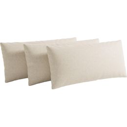 Sit & More Sofakissen SIT & MORE "Chelsea", creme, B:60cm H:30cm, Stoff, Polsterauflagen, Sofakissen, zur Auswahl Sets mit 2 oder 3 St&uuml;ck
