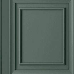 Vliestapete Laura Ashley "Redbrook Wood Panel", gr&uuml;n, B:0,52m L:10m, Vlies, Tapeten, 10mx52cm