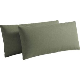 Sit & More Sofakissen SIT & MORE "Chelsea", olive, B:60cm H:30cm, Stoff, Polsterauflagen, Sofakissen, zur Auswahl Sets mit 2 oder 3 St&uuml;ck