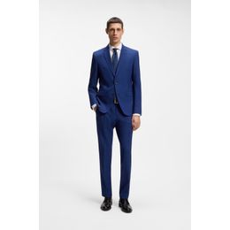 Businesshemd BOSS, Herren, Gr. 44, N-Gr, wei&szlig;100, Web, Obermaterial: 98% Baumwolle, 2% Elasthan, unifarben, regular fit normal, Rundhals, Manschette mit Schlitz, Hemden