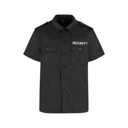 Langarmhemd Brandit "Brandit Security US Shirt Short Sleeve", Herren, Gr. XXL, US-Gr&ouml;&szlig;en, schwarz, 80% Baumwolle, 20% Polyester, normal, Hemden