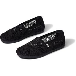 Toms Shoes TOMS Alpargata Polyester Damen Espadrilles In Schwarz