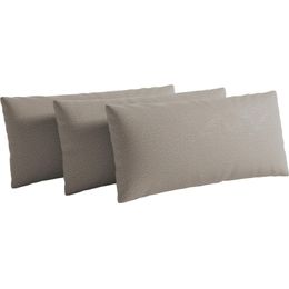 Sit & More Sofakissen SIT & MORE "Chelsea", stone, B:60cm H:30cm, Stoff, Polsterauflagen, Sofakissen, zur Auswahl Sets mit 2 oder 3 St&uuml;ck