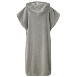 Badeponcho OTTO HOME "Miia, Surfponcho ideal f&uuml;r Sauna, Spa & im Urlaub" Gr. L, grau, L/XL, Microfaser, Hausm&auml;ntel, weich und kuschelig, pl&uuml;sch, Unisex, f&uuml;r Damen und Herren
