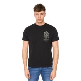 Duck and Cover - "Stoneham" T-Shirt f&uuml;r Herren, Angerauhte Baumwolle (Schwarz)