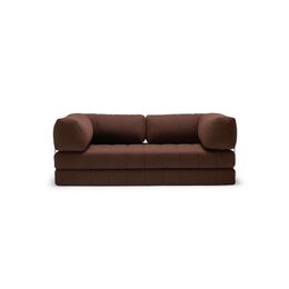 Schlafsofa INNOVATION LIVING &trade; "Cozypad C02", dunkelbraun, B:208cm H:77cm T:104cm, 100% PES, Sofas, Schlafsofa, Umklappbar, Modular Designbar, komfortabel