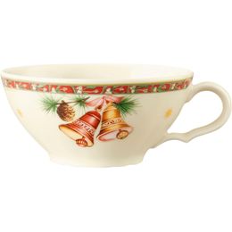 Tasse Seltmann Weiden "Marieluise - Weihnachtsnostalgie", bunt, B:8,9cm H:4,2cm &Oslash;:10,7cm, Porzellan, Trinkgef&auml;&szlig;e, Tasse, Teeobertasse 0,13 l