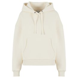Kapuzenpullover Karl Kani "Karl Kani Small Signature Essential Os Hoodie", Damen, Gr. L, beige (sanftes wei&szlig;), 65% Baumwolle, 35% Polyester, mehrfarbig, relaxed fit, ohne Ausschnitt, Pullover Kapuzenpullover